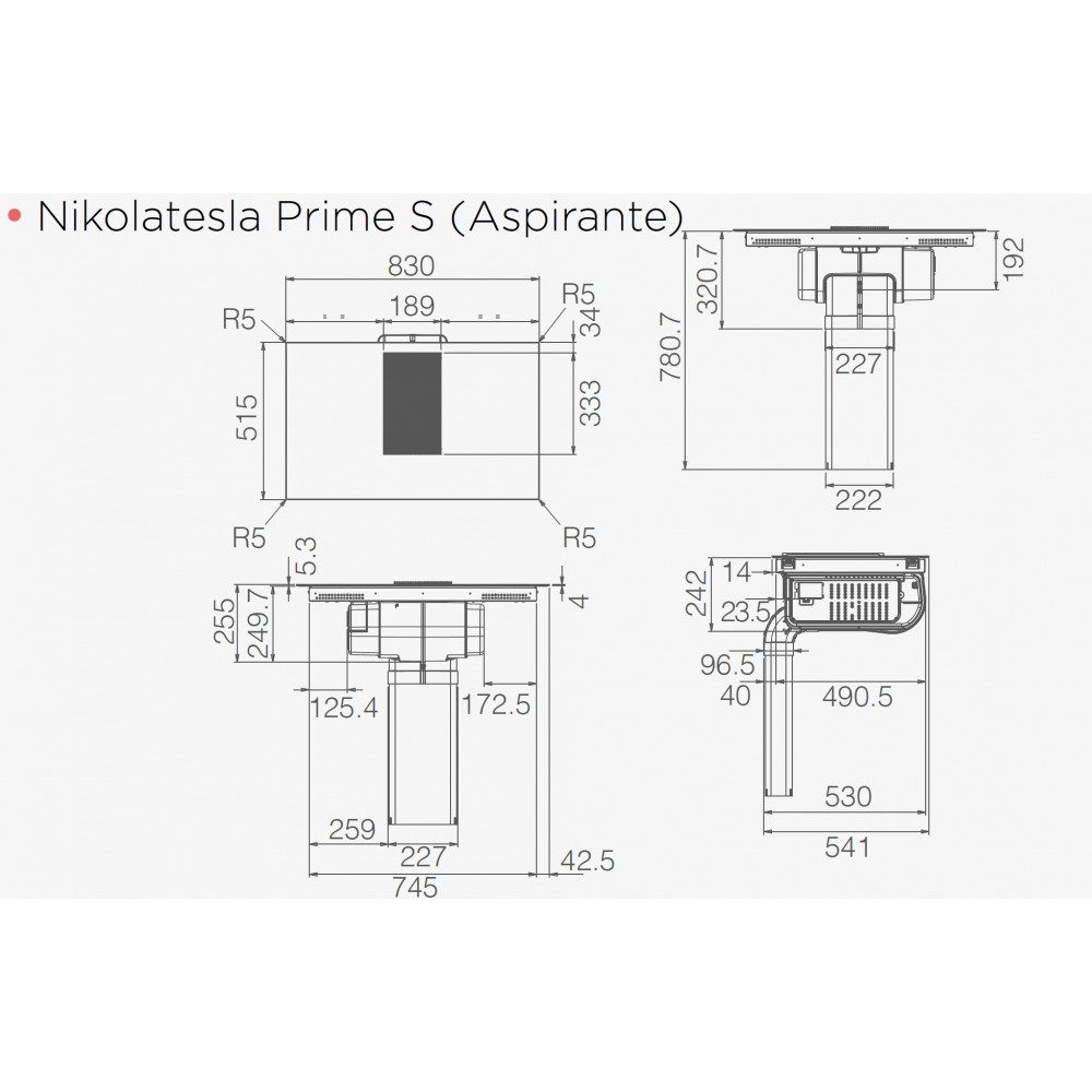 Elica PRF0185059 Piano Cottura ad Induzione con Cappa Integrata ...