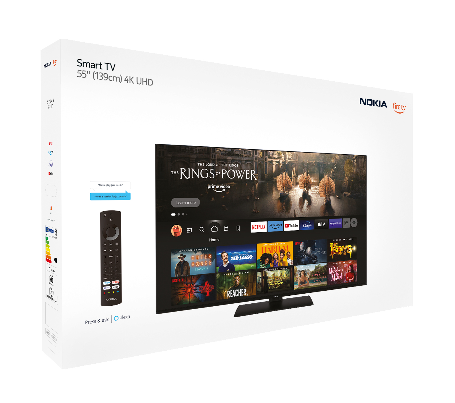 Smart TV Nokia UN55GV310I 55" UHD Android TV 11 Dolby Atmos | Prezzo ...