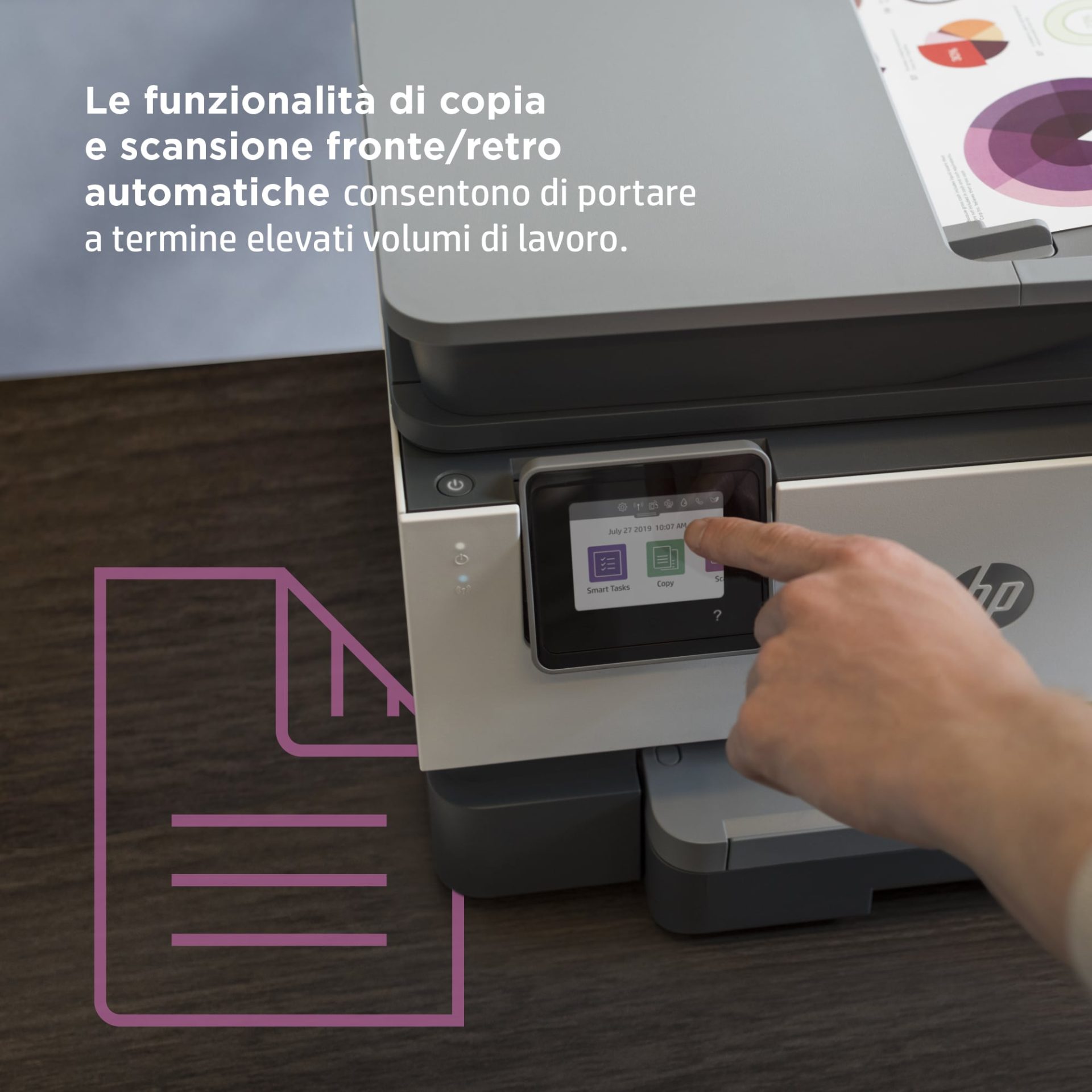 HP OfficeJet Pro 9012e, Stampante Multifunzione, 6 Mesi di Inchiostro ...