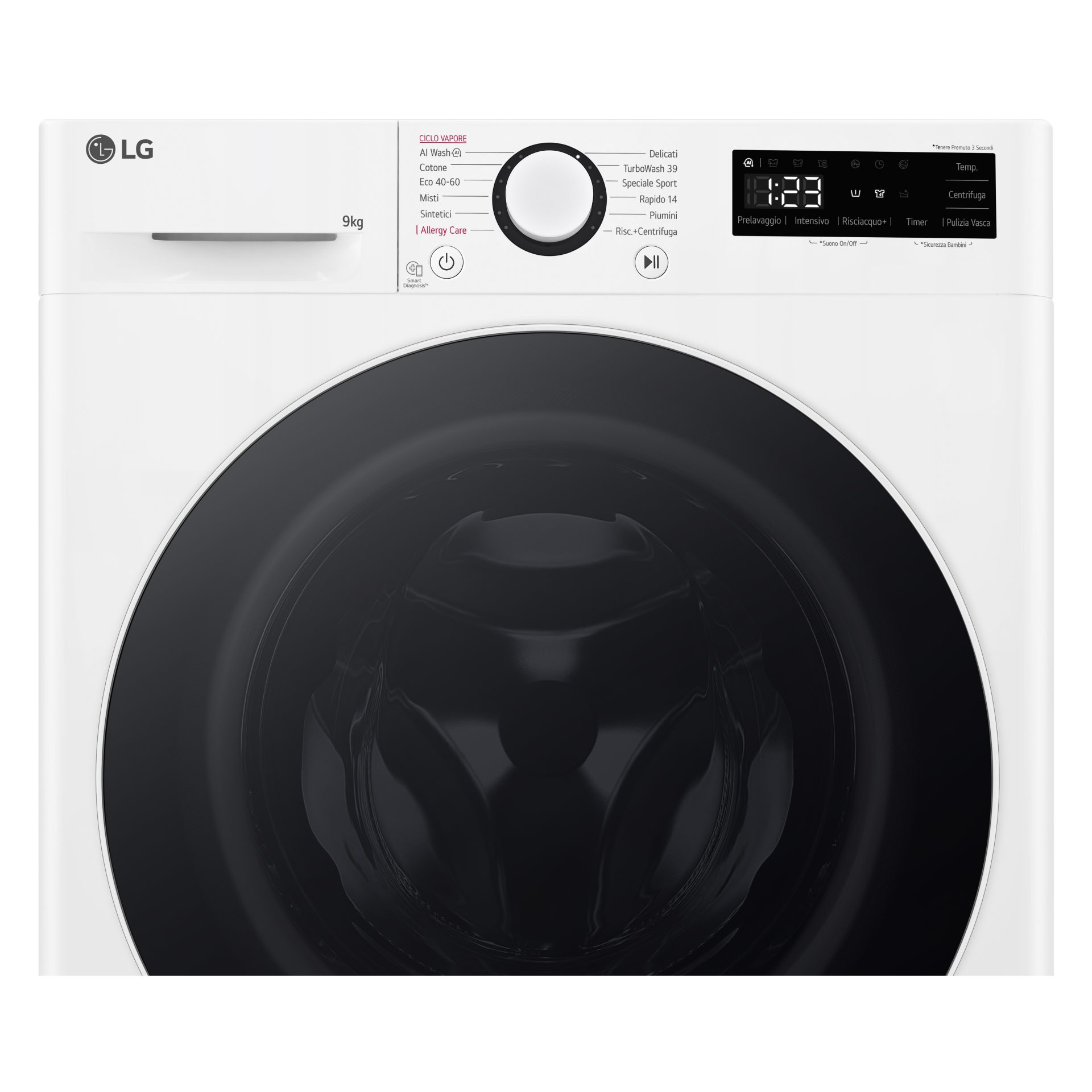LG F4R5009TSW LAVATRICE CF 9KG 1400G A-10% INV VAP TURBOWASH | Prezzo ...
